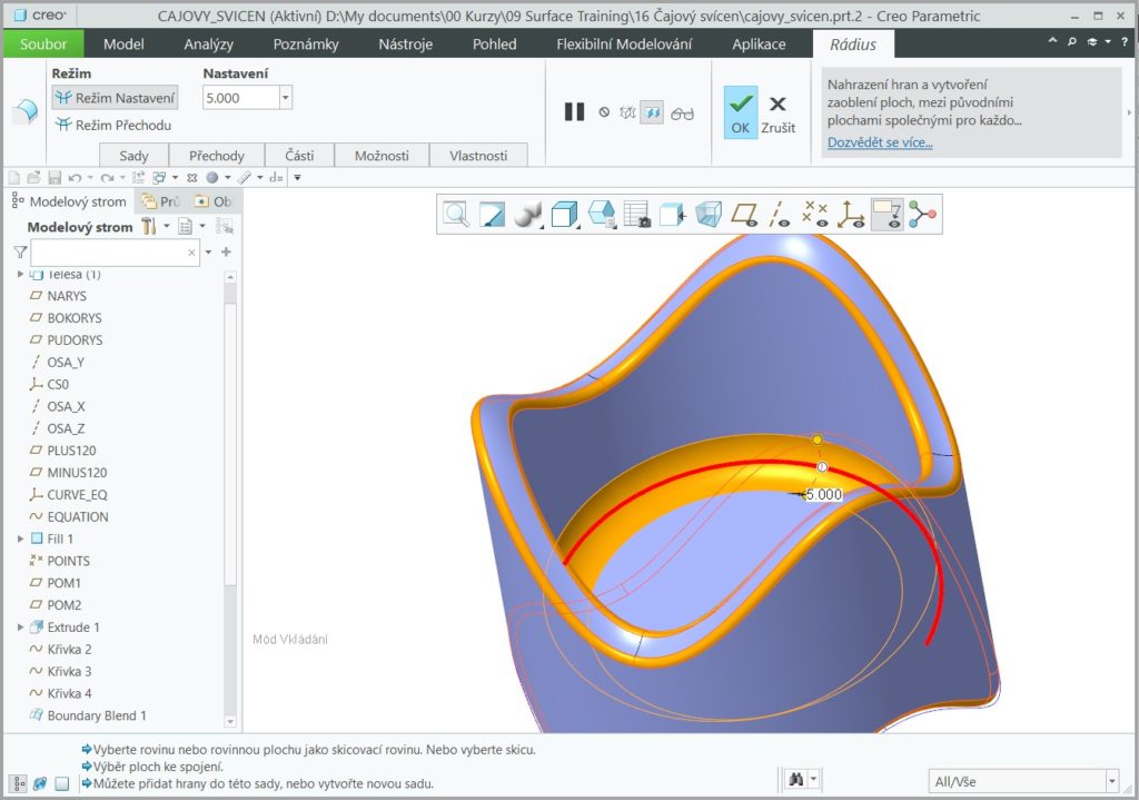 AVENG - Creo Parametric Advanced Modeling Surface Training - Special ...